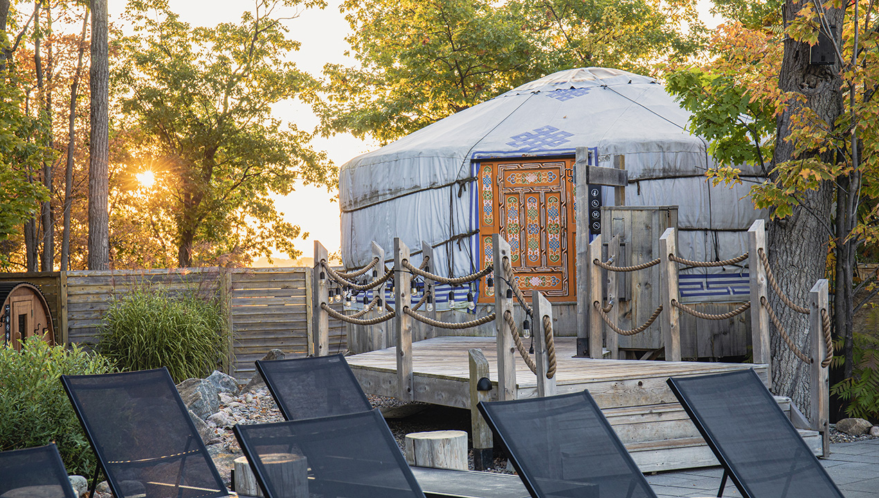 At Nordik Spa-Nature, elsewhere is here — Enjoy fall in Quebec