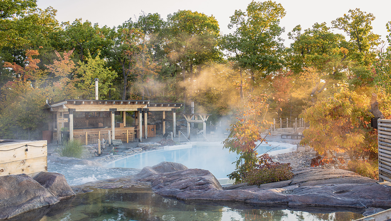 At Nordik Spa-Nature, elsewhere is here — Enjoy fall in Quebec